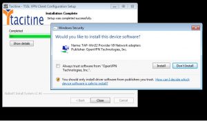 How to configure the SSL-VPN Client in Windows – Tacitine Knowledge Cares
