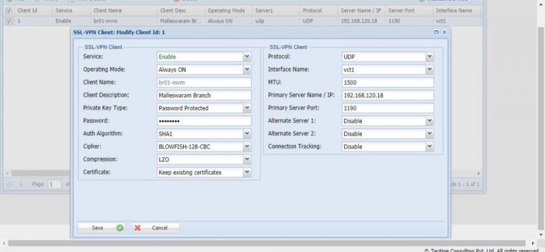How to configure the SSL-VPN Client – Tacitine Knowledge Cares